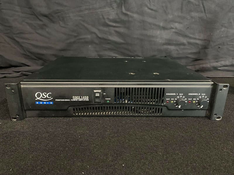 QSC RMX1450 RMX Series Rack-Mounted Power Amp 2010s - Black | Reverb