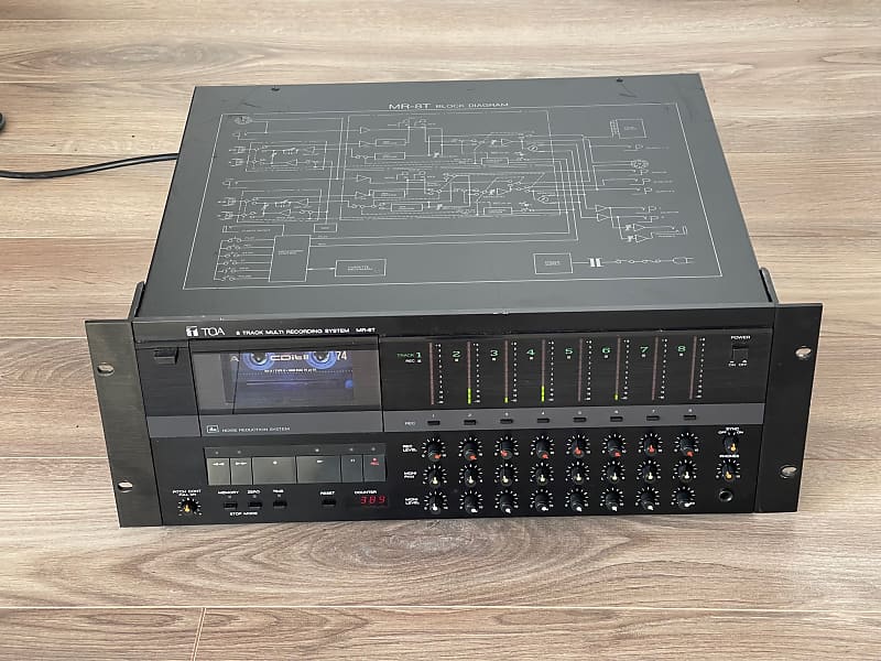 TOA MR-8T 8 Channel Cassette multitrack Recorder 80s - black | Reverb