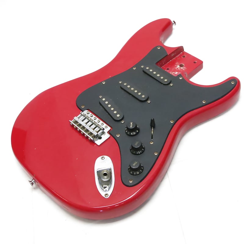 Tanara T30 Korean Red Electric Guitar Loaded Body | Reverb