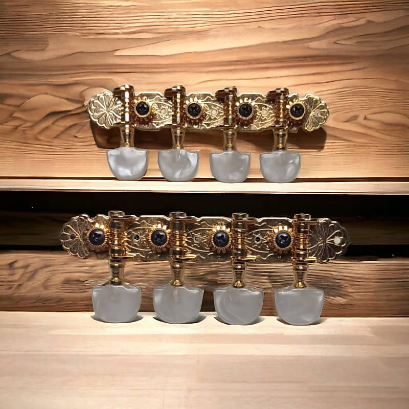 Gold Mandolin Tuners NOS W/ Ferrules | Reverb