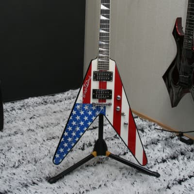 Jackson Y2KV USA Flag - personal Dave Mustaine guitar! | Reverb