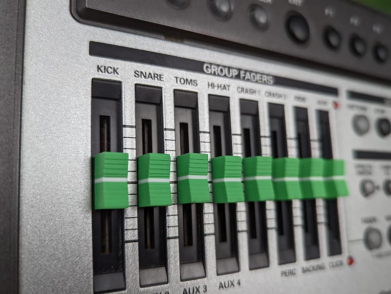 8x Green Custom Volume Slider Fader for Roland TD 8 10 12 20 | Reverb