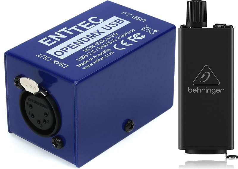 ENTTEC Open DMX USB 512-Ch Non-Isolated DMX Interface Bundle | Reverb
