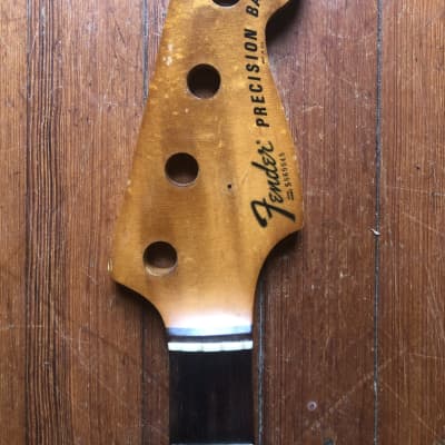 Fender Precision Bass Neck 1968 with original tuners | Reverb