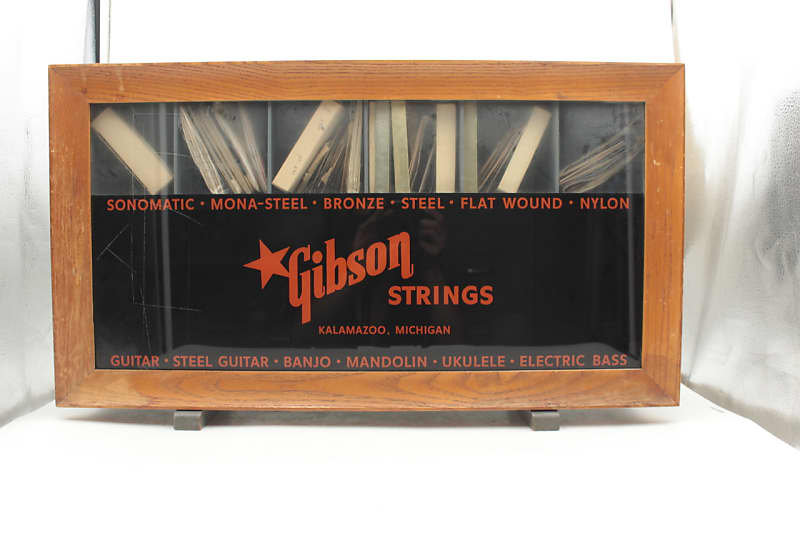 1950's Gibson String Counter Display Case - Reverse | Reverb Australia