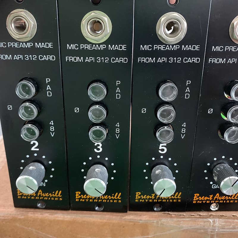 RARE Vintage API 312 Preamps w/ Huntington 2520 opamps Racked | Reverb