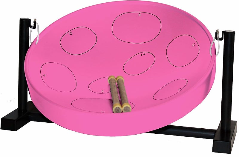 Jumbie Jam Steel Drum Kit - Table Top Stand - Pink Pan (G) | Reverb