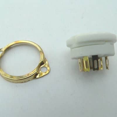 B9A ceramic 9 pin Gold Chassis Socket for Valve Guitar | Reverb UK