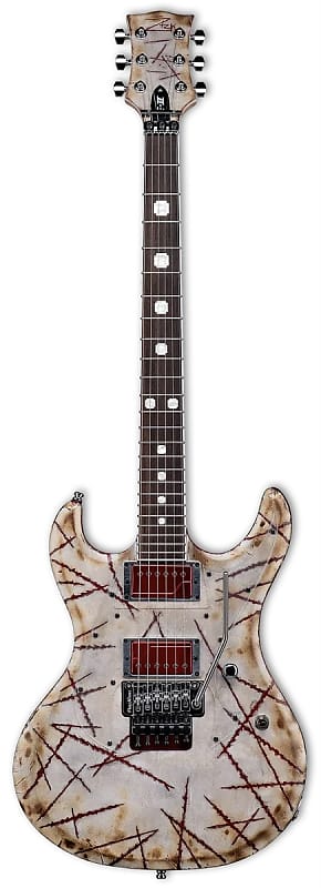 ESP E-II RZK-I BURNT Distressed and Burnt w/Case | Reverb