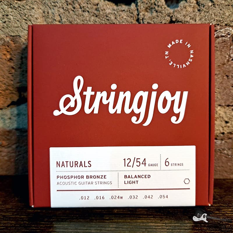 Stringjoy Naturals | (12-54) Balanced Light Gauge Phosphor | Reverb