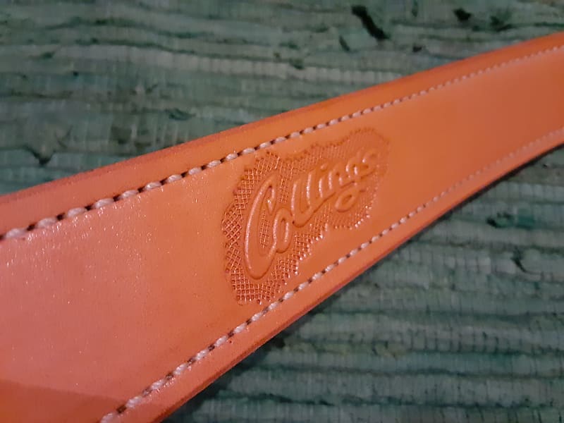 ORIGINAL Collings Tooled Leather STRAP. NEW In PKG. | Reverb