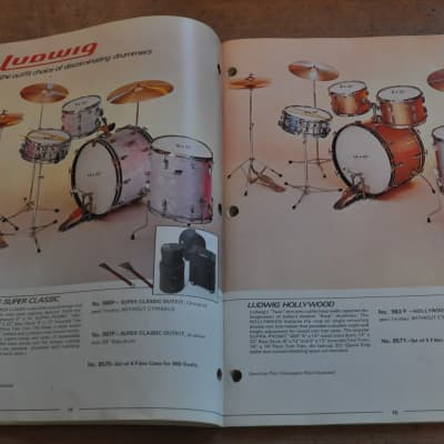 Ludwig vintage catalog booklet brochure. 1975 | Reverb