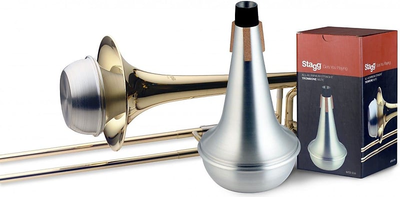 Stagg Model MTB-S3A All Aluminum Straight Mute for Trombone | Reverb