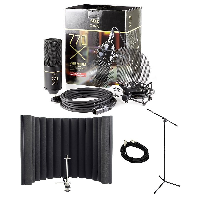 MXL 770X Microphone Package with sE Electronics RF-X Shield, | Reverb