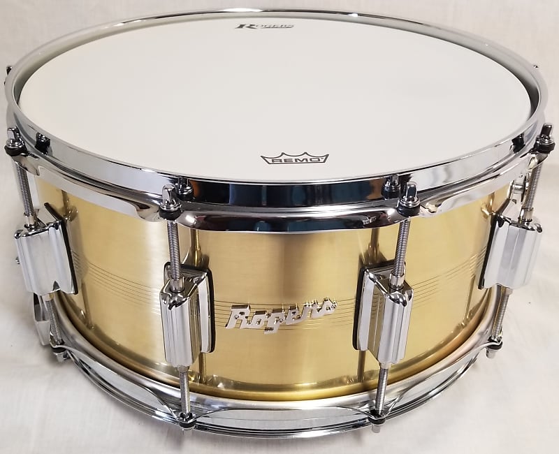 Rogers Dyna-Sonic 6.5x14 7-Line Snare Drum, B7 Brass, 1.2mm | Reverb