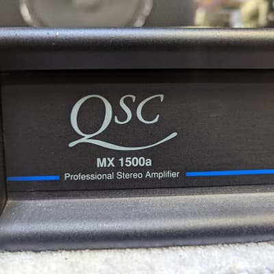 Closet Find! 1999 QSC Made In USA MX 1500a Stereo Power | Reverb