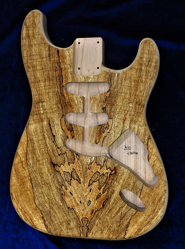 Spalted Maple Top / Cherry Wood Strat body Standard | Reverb Australia