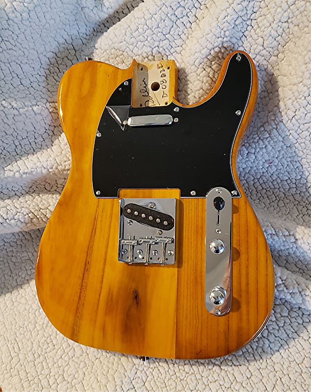 Fully Loaded Tele body in Trans butterscotch only 4.4 lbs | Reverb