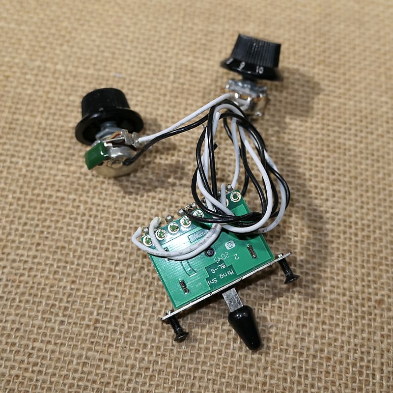 500K Pots + 5-way Switch Black, Genuine Squier Contemporary | Reverb