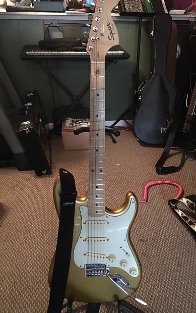 Fender Squire Stratocaster Affinity 2003 Aztec Gold | Reverb