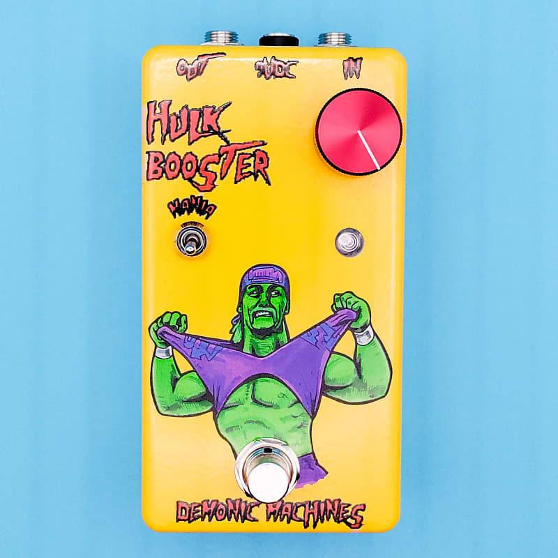 Demonic Machines Hulk Booster clean boost 2022 yellow | Reverb