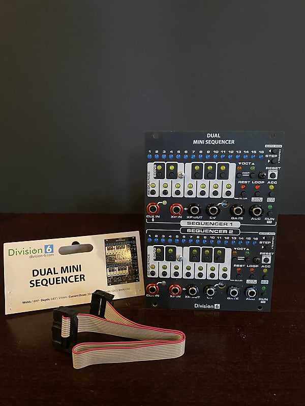 Division 6 Dual Mini Sequencer v2-Complete 2023 - Black | Reverb