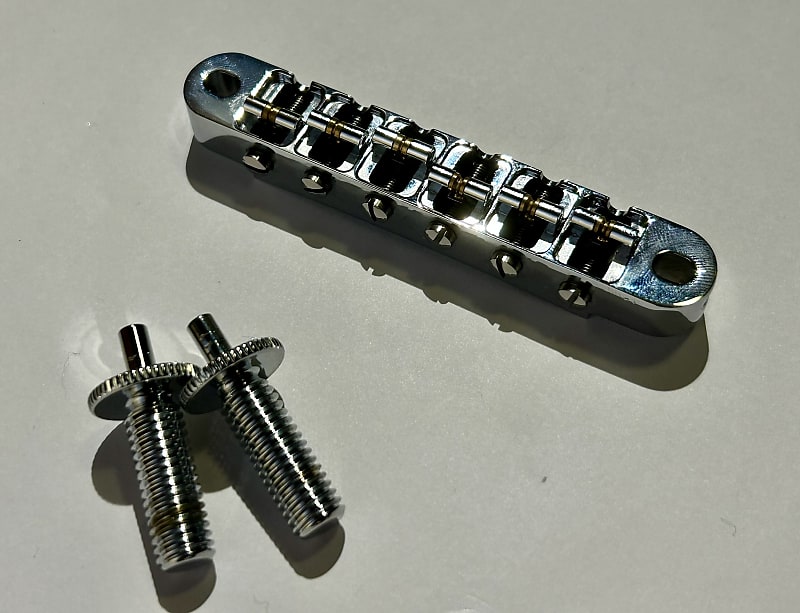 ABM 2400 Roller Tune-o-matic Bridge - Chrome | Reverb