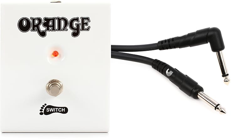 Orange FS-1 Single Button Footswitch Bundle with D'Addario | Reverb