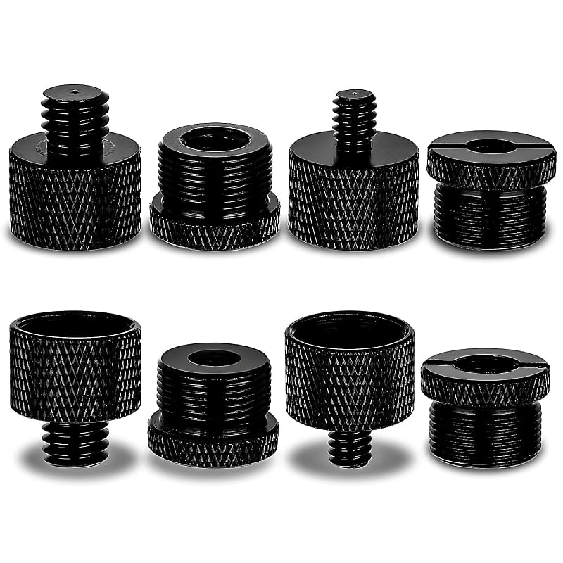 8 Pcs Mic Thread Adapter,Aluminum Alloy Microphone Stand | Reverb