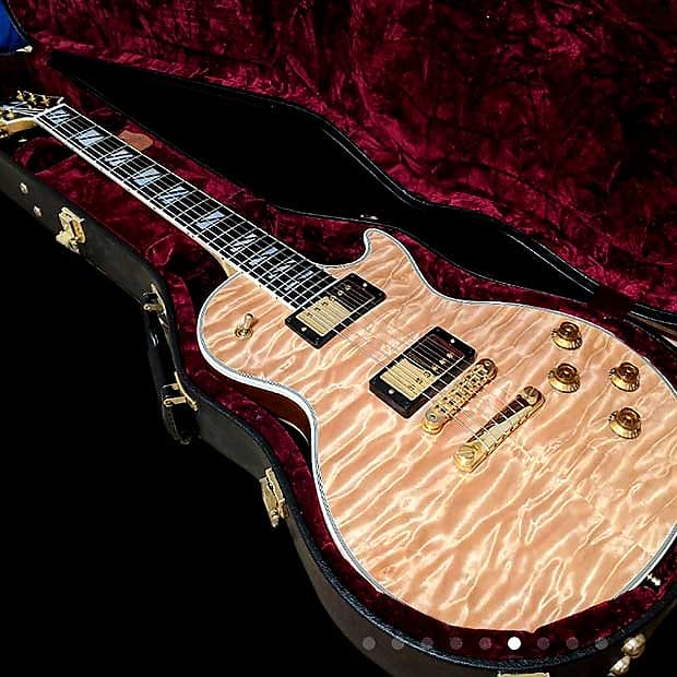 Gibson Les Paul Custom 5A Private Stock Quilt - Ebony Board - | Reverb
