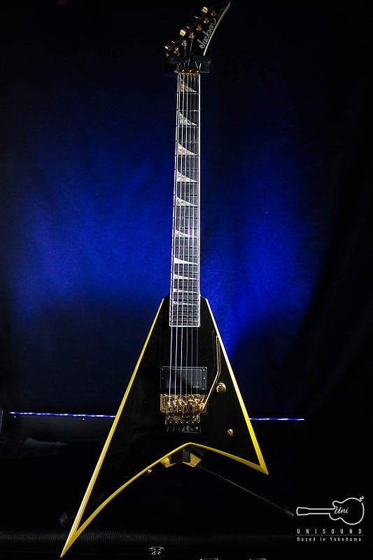 Jackson Custom shop RR24 1H Black Yellow Bevel / 2014 | Reverb Canada