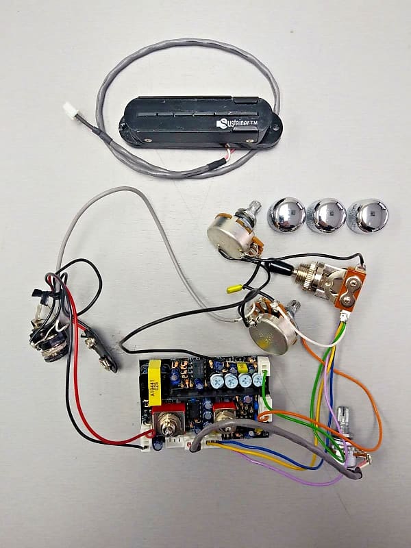 FSK-401 Full 3-mode Pre-wired Sustainer Kit with 3-way Toggle | Reverb