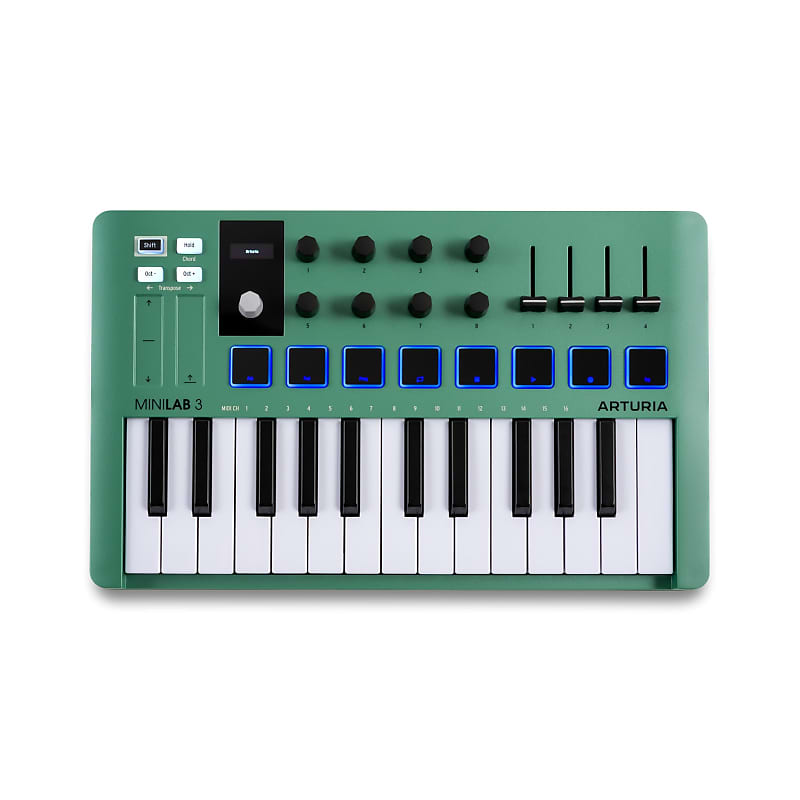 Arturia MiniLab 3 MIDI Keyboard/Pad Controller, Mint | Reverb