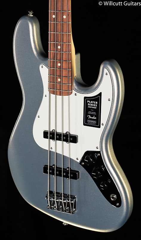 Fender Player Jazz Bass Silver Bass Guitar-MX21284893-8.90 | Reverb