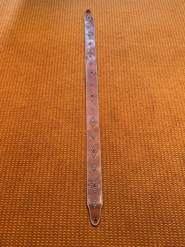 Codina Leather Custom Guitar Strap 2015 Reddish Brown | Reverb