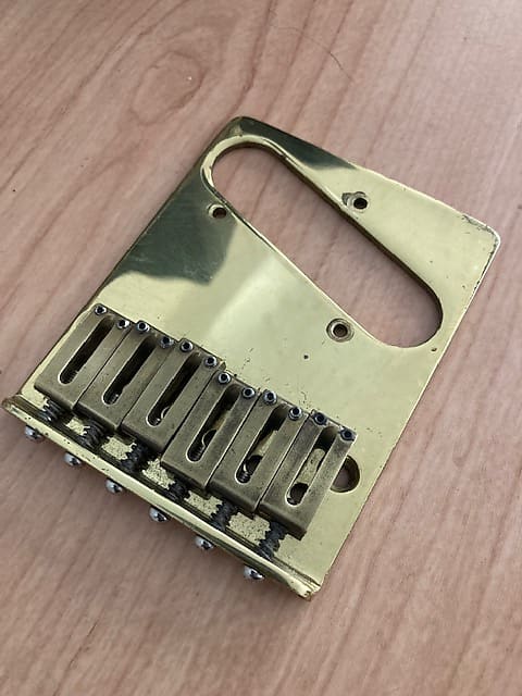 Vintage Schecter ? Brass Telecaster bridge Keef Micawber Andy | Reverb