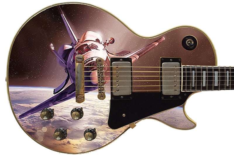 Sticka Steves Guitar Skin Axe Wrap Re-skin Vinyl DIY Shuttle | Reverb