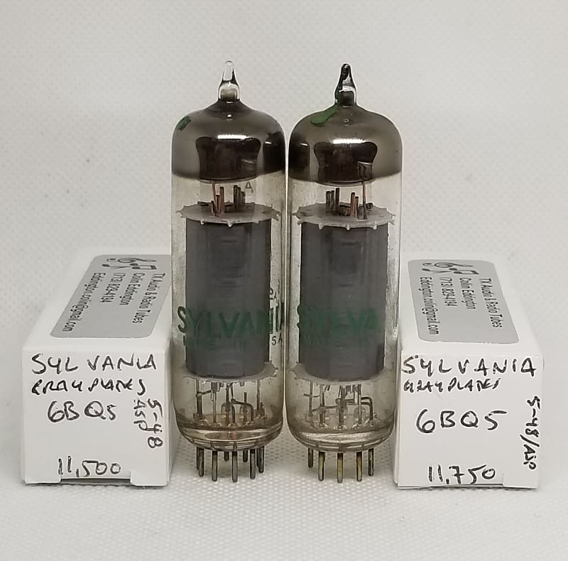 Sylvania 6BQ5 Well Matched Pair (2.1%) NOS 6BQ5 EL84 | Reverb