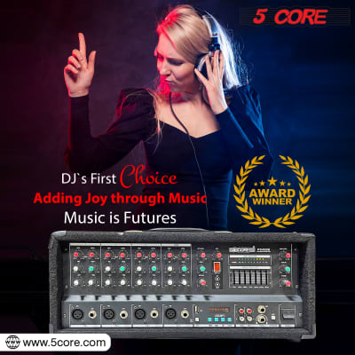 5Core 4 Channel Mini Audio Mixer Bluetooth USB DJ Console | Reverb