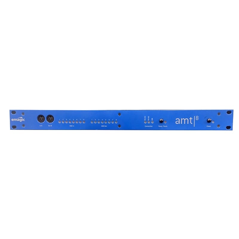 Emagic AMT8 MIDI Rack Interface (Unitor) 8x8 with PSU | Reverb