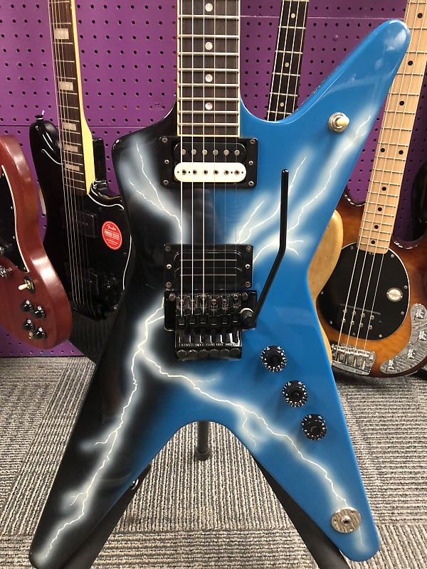 Dean ML Dimebolt, Blue/Black Lightning | Reverb