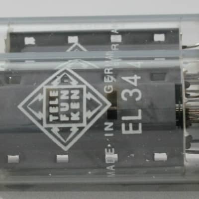 1MP EL34 6CA7 Telefunken Power Tubes "O" Getter Made in | Reverb