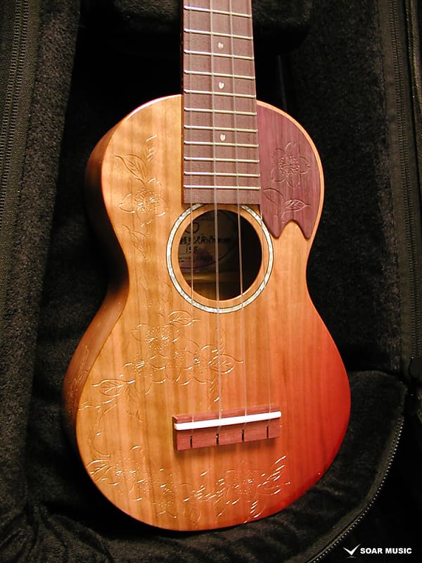 Deviser SAKURA UKULELE SUS-軽井沢彫-Premium SAKURA-GRD S/No.158 | Reverb