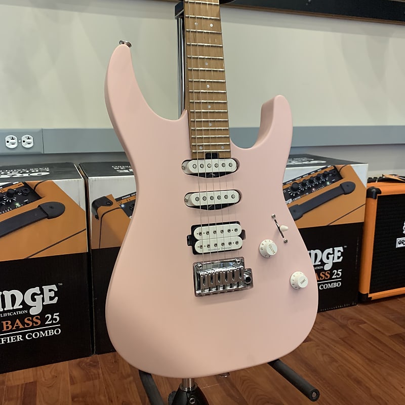 Charvel Pro Mod DK24 HSS 2PT Shell Pink Electric Guitar | Reverb