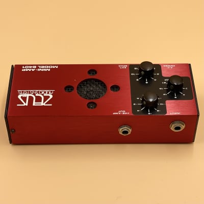 Zeus Audio Systems Mini-Amp Model 8401 Anodized Red PreAmp | Reverb