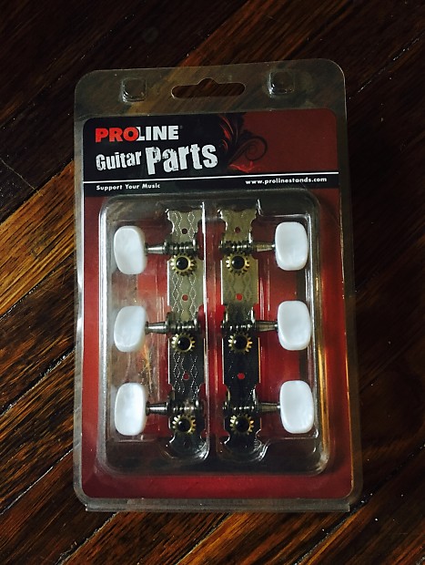 ProLine 3+3 Tuning Machine Set, Open Gear Plank | Reverb