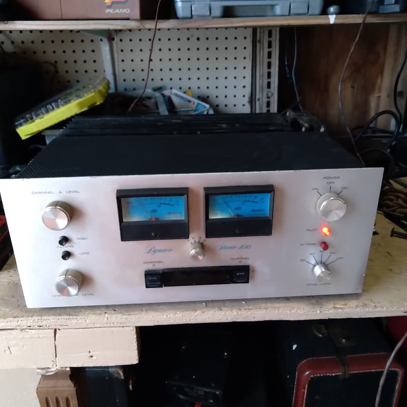 DYNACO 400 STEREO Power Amp 70's - Black-Silver SEE VIDEO | Reverb