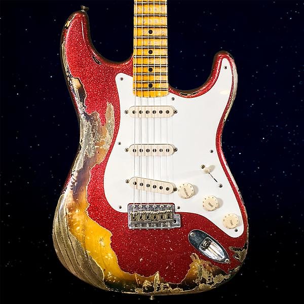 Fender Custom Shop Limited '57 Stratocaster Heavy Relic Red | Reverb