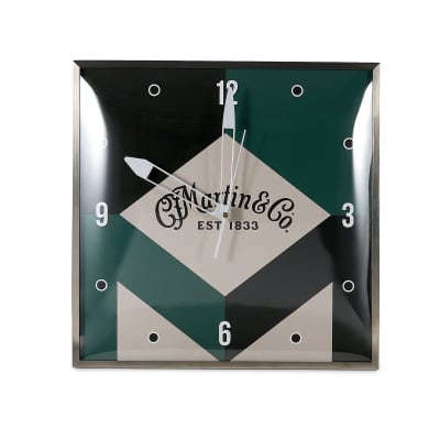 Gibson Vintage Lighted Wall Clock Handmade Strings Graphic | Reverb
