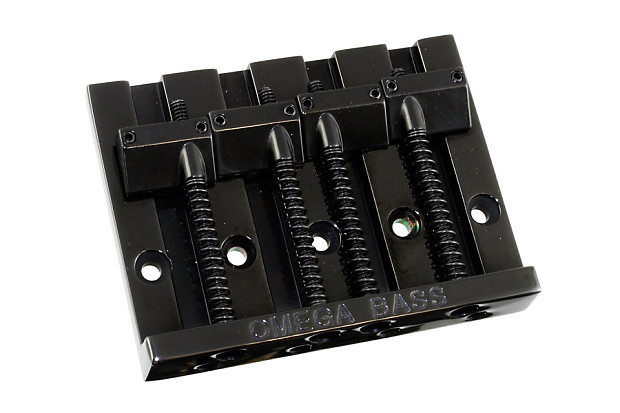 Omega 4 String Bass Bridge (Black) | Reverb Australia